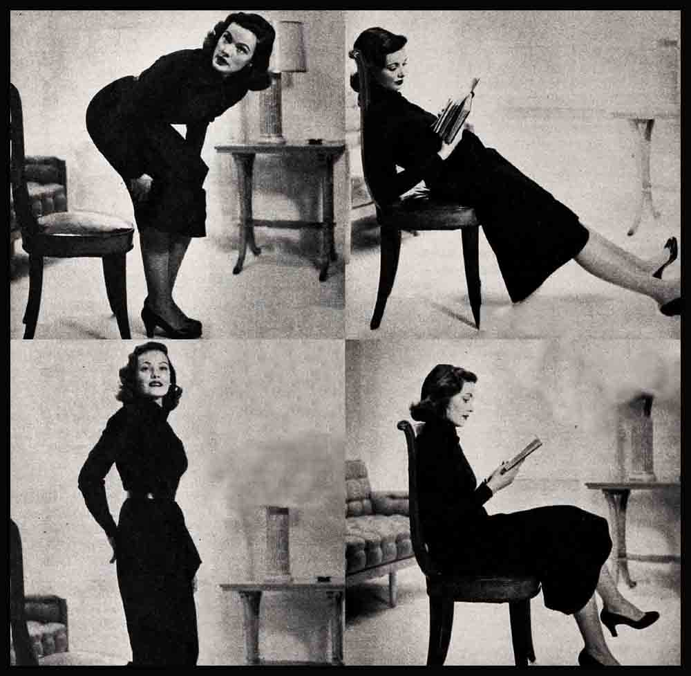 Sitting Pretty—Gene Tierney - Vintage Paparazzi