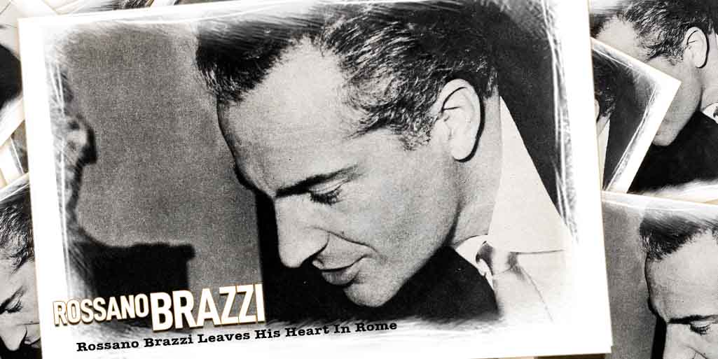 Rossano Brazzi Leaves His Heart In Rome - Vintage Paparazzi