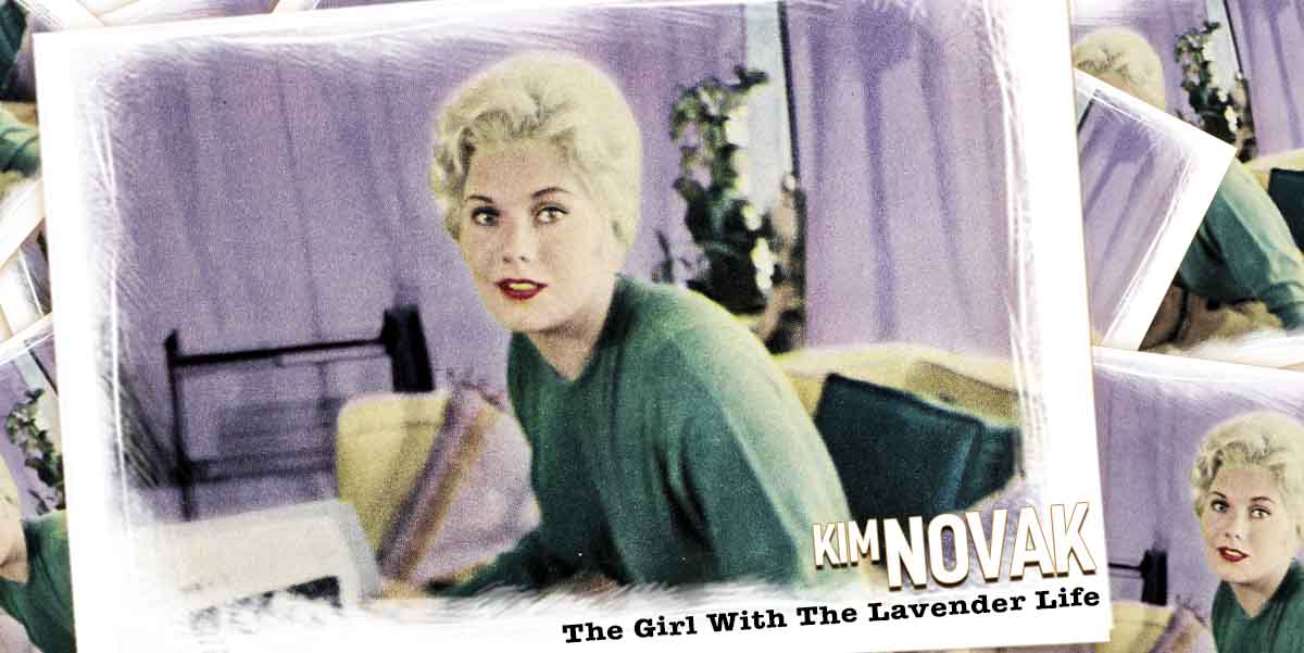 Kim Novak With The Lavender Life - Vintage Paparazzi