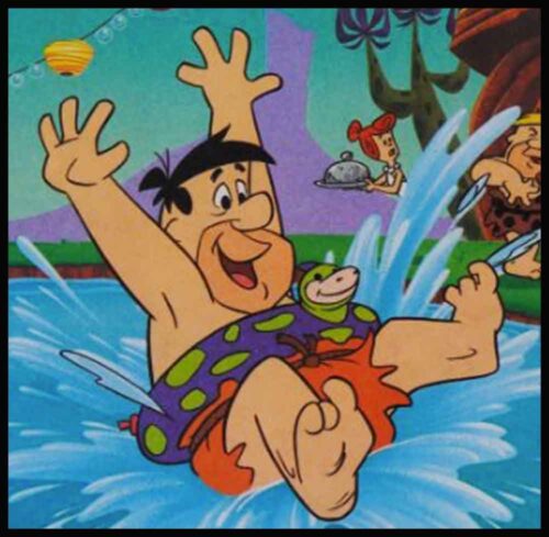 Fred and Wilma Flintstone - Vintage Paparazzi