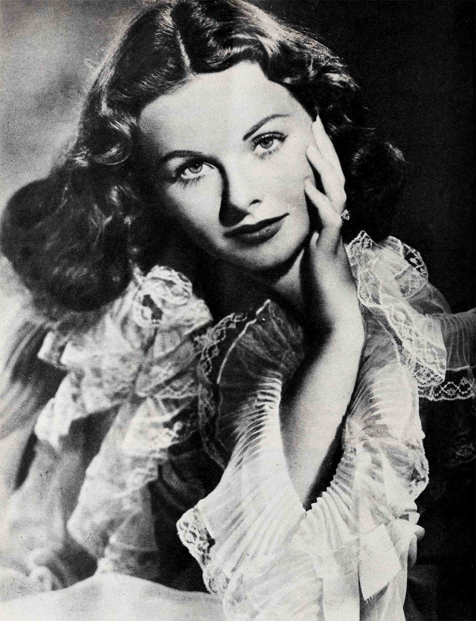On A Pink Loud With Jeanne Crain - Vintage Paparazzi