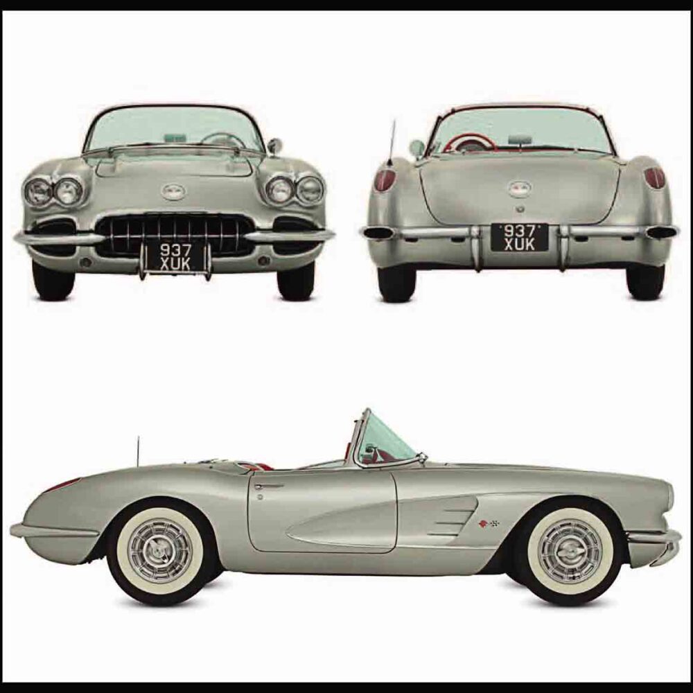 Sports Car Beauties - Vintage Paparazzi