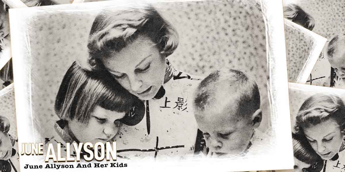 June Allyson And Her Kids - Vintage Paparazzi